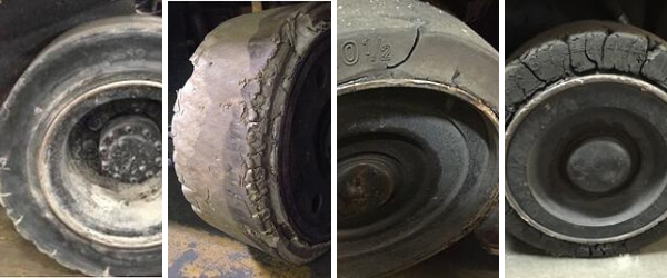 Cuándo es momento de cambiar las llantas de tu montacargas